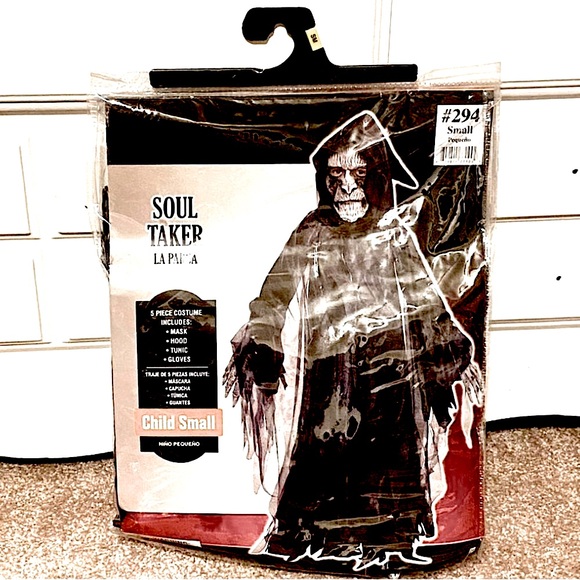 Costumes | Nwt Soul Taker 5pc Costume Halloween Costume Death Reaper Dress Up Play Child S ...